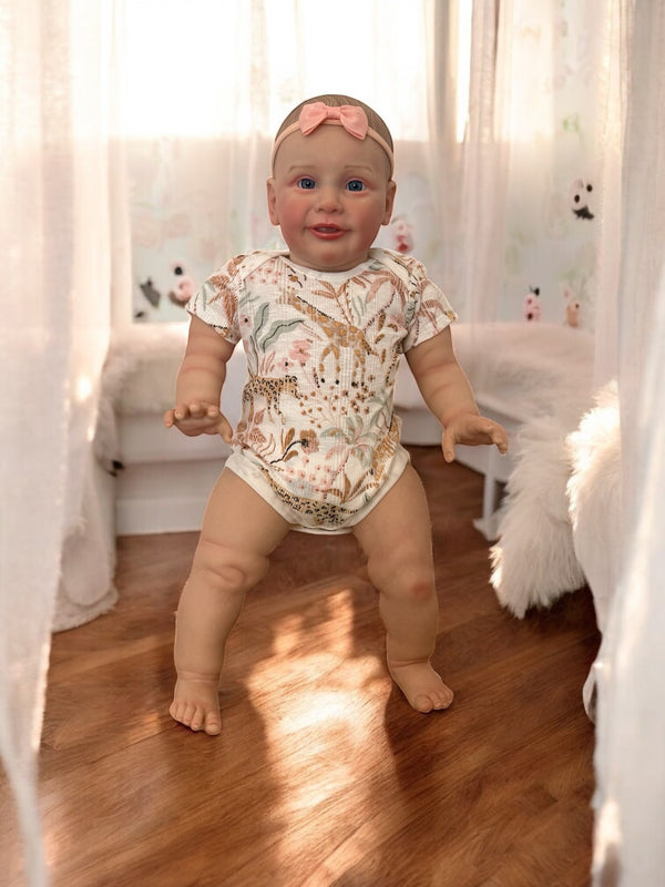 Posie Standing Toddler Reborn Doll – Realistic 26-inch Baby Girl – Ivy ...